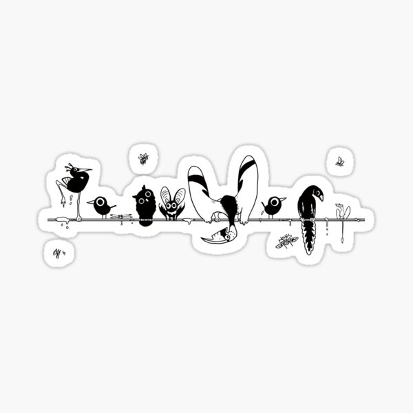 "Flying Animals Ensemble" Sticker for Sale by AlessioCiaffi | Redbubble