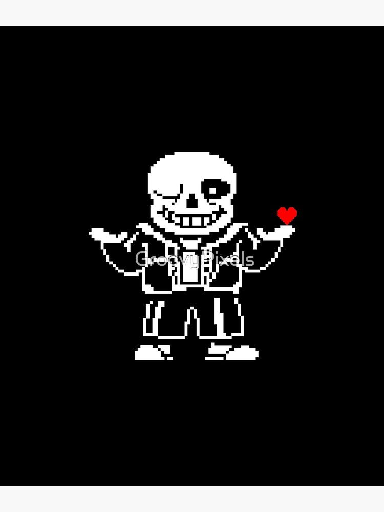 "Undertale Sans" Poster for Sale by GroovyPixels | Redbubble
