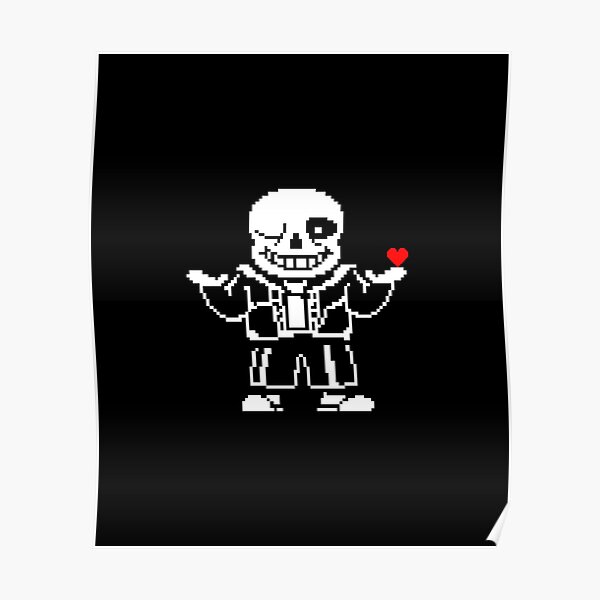 "Undertale Sans" Poster for Sale by GroovyPixels | Redbubble