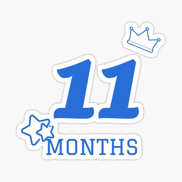 "11 months babysuit" Sticker for Sale by SuChaDa | Redbubble