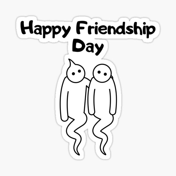 "International friendship day Ghost friends" Sticker for Sale by ...