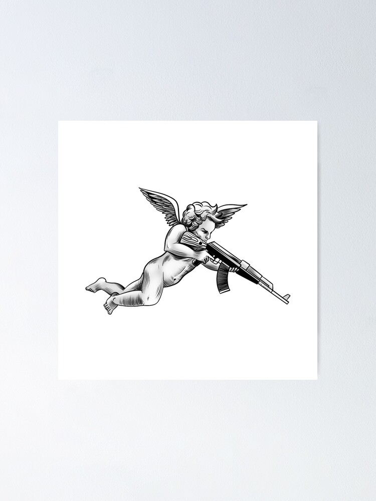 Póster «Angel con pistola» de nikolaysparkov | Redbubble