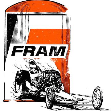 "Fram Racing" Sticker for Sale by Retrorockit | Redbubble