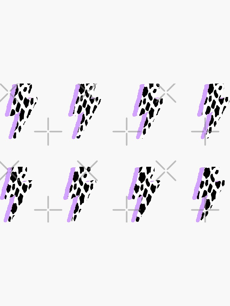 "purple vsco cow bolt pack" Sticker for Sale by kstickerzz | Redbubble
