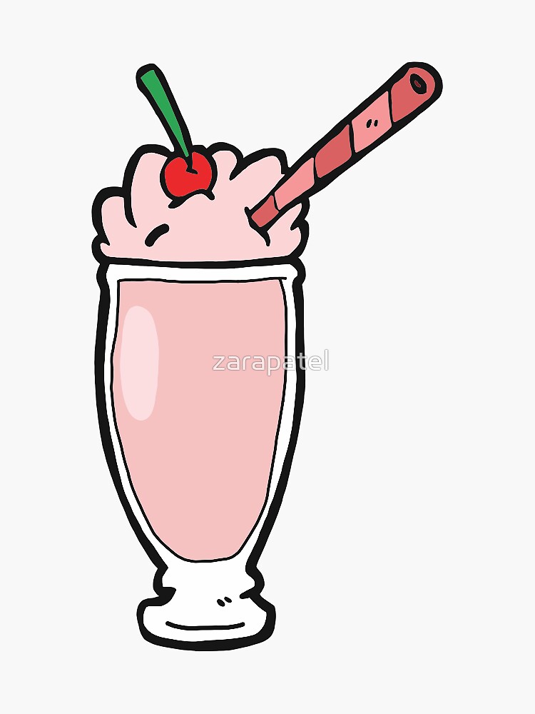 "milkshake " Sticker by zarapatel | Redbubble