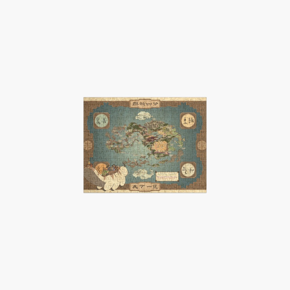"avatar the last airbender map I" Jigsaw Puzzle for Sale by Dank-your ...