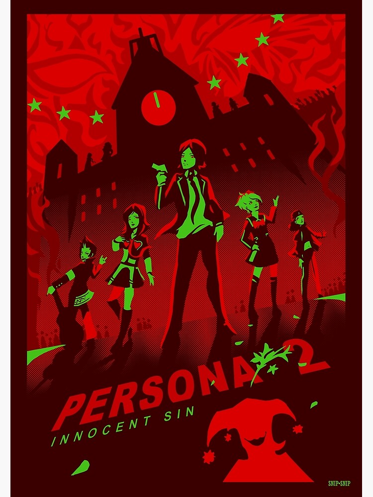 "Persona 2" Poster for Sale by SnipSnipArt | Redbubble
