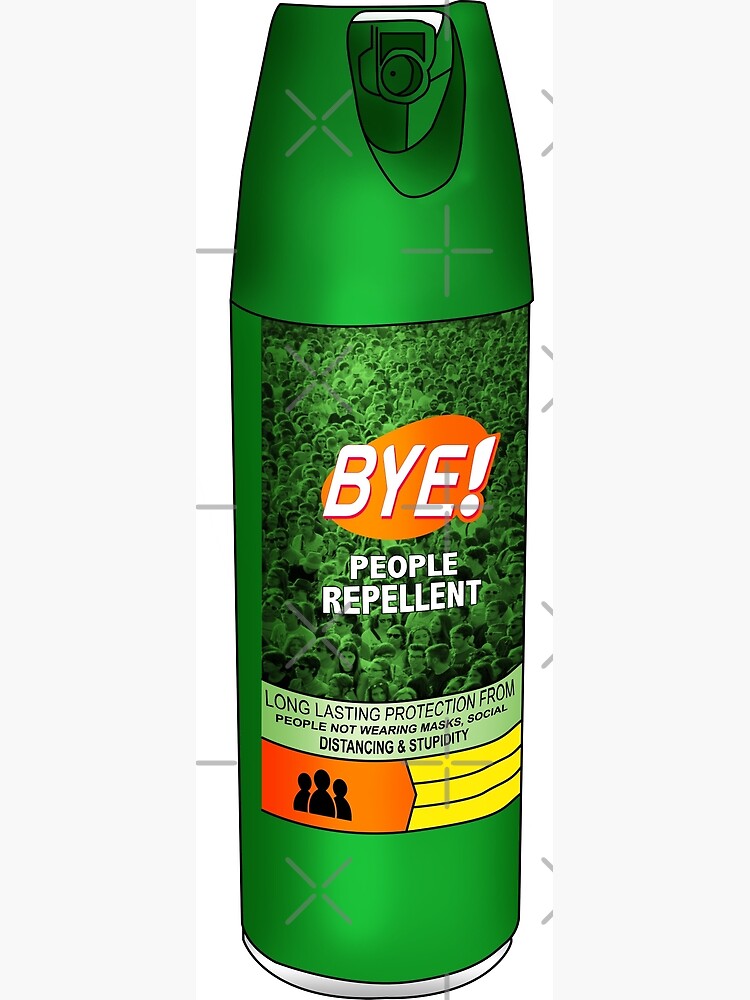 "People Repellent Spray" Poster for Sale by MarzStudio | Redbubble