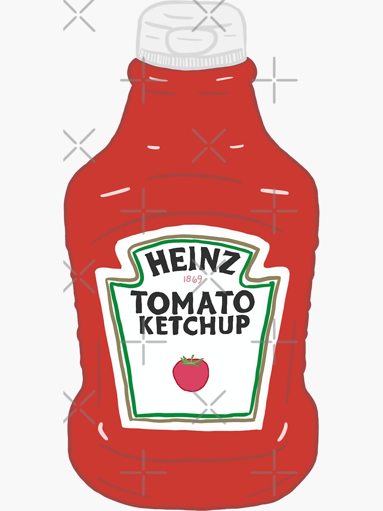 "ketchup" Sticker for Sale by daniellegrazier | Redbubble