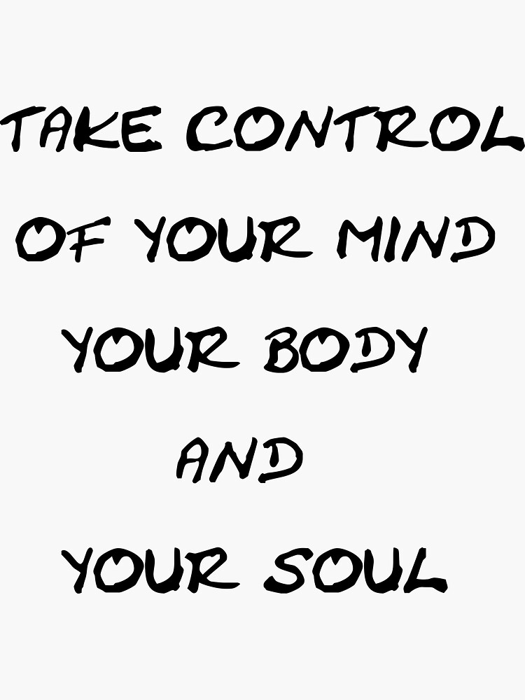 "Take control" Sticker by CreativeLabour | Redbubble