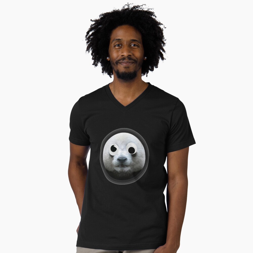 Grußkarte mit "Panda mit Wackelaugen Witzig Bär Meme" von mooon85 ...