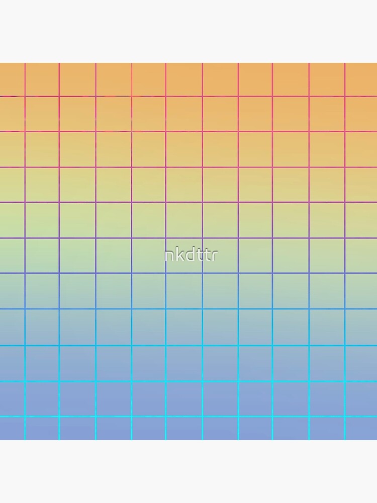 "Gradient Vaporwave Grid " Poster for Sale by nkdttr | Redbubble