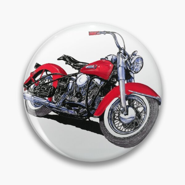 "Red Hydra Glide" Pin for Sale by MartinSpayne | Redbubble