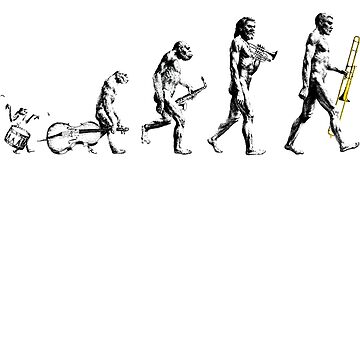"Trombone Evolution" Sticker for Sale by poomshanka | Redbubble