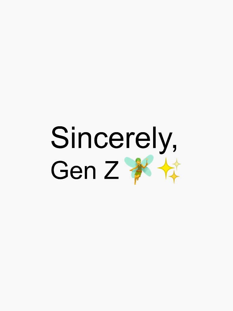 "gen z fairy" Sticker for Sale by feather-pop | Redbubble