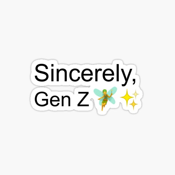 "gen z fairy" Sticker for Sale by feather-pop | Redbubble