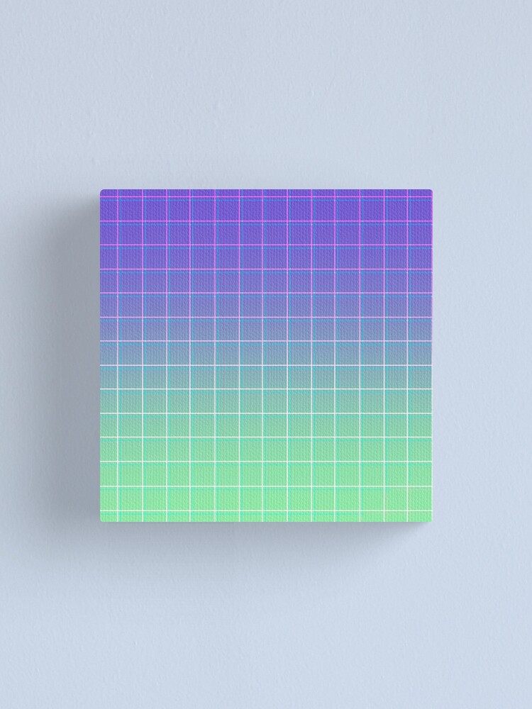 "3D Gradient Retro Grid Vaporwave " Canvas Print for Sale by nkdttr ...