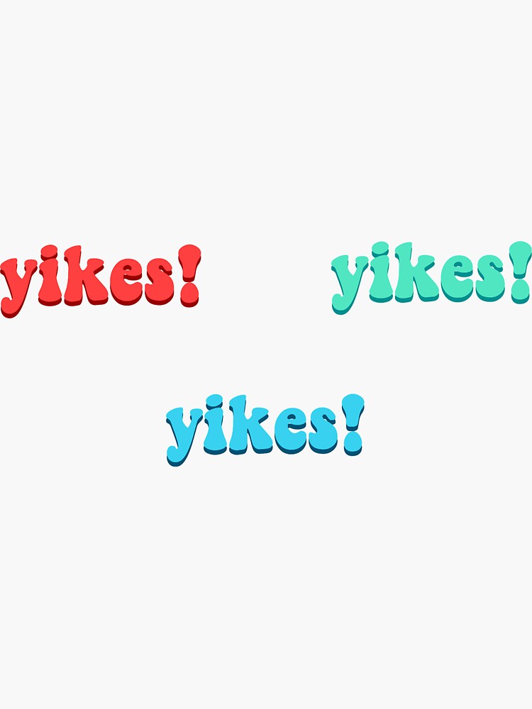 "Yikes! Sticker Pack" Sticker for Sale by adelanicha | Redbubble