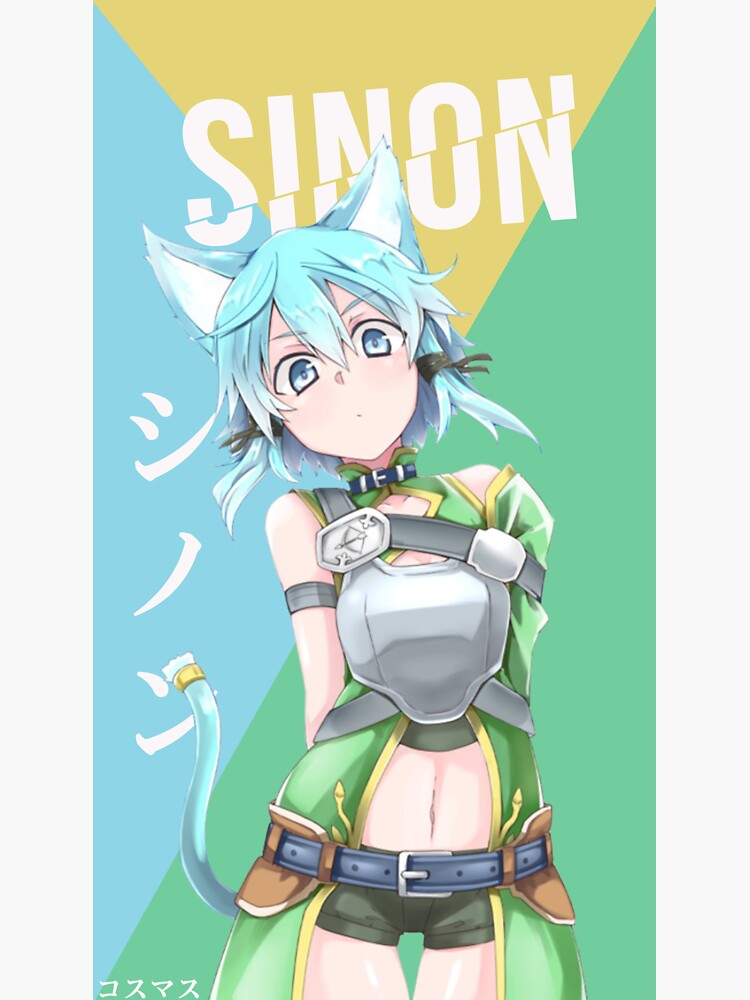 "Sinon Sword art online III" Sticker for Sale by Anime-Dude | Redbubble