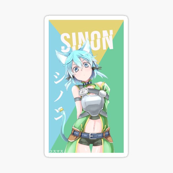 "Sinon Sword art online III" Sticker for Sale by Anime-Dude | Redbubble
