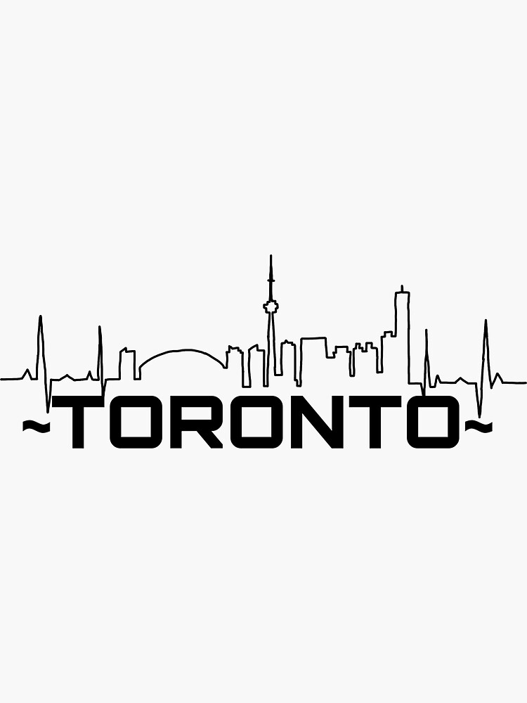 "Toronto Heartbeat Sticker" Sticker for Sale by alyssa-sammut | Redbubble