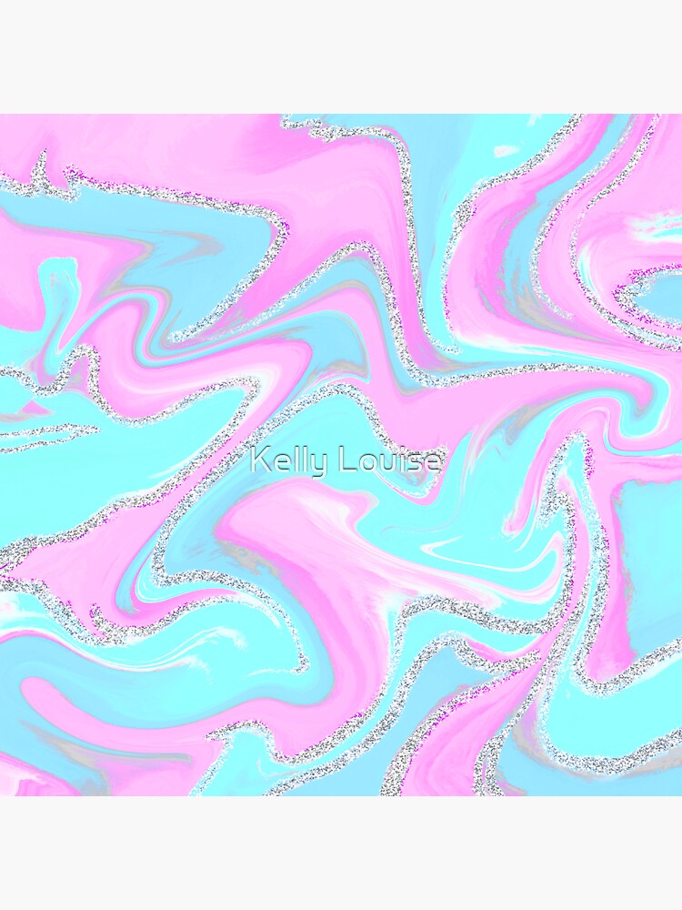 "Holographic 90s Color Swirl" Sticker for Sale by kellylouisev | Redbubble