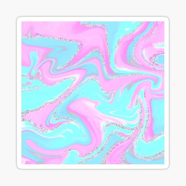 "Holographic 90s Color Swirl" Sticker for Sale by kellylouisev | Redbubble