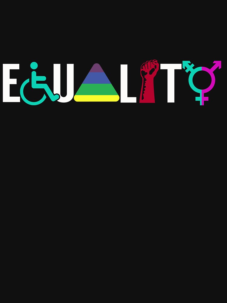 "Equality Symbol / Gender Equality / LGBT Activist" T-shirt for Sale by ...