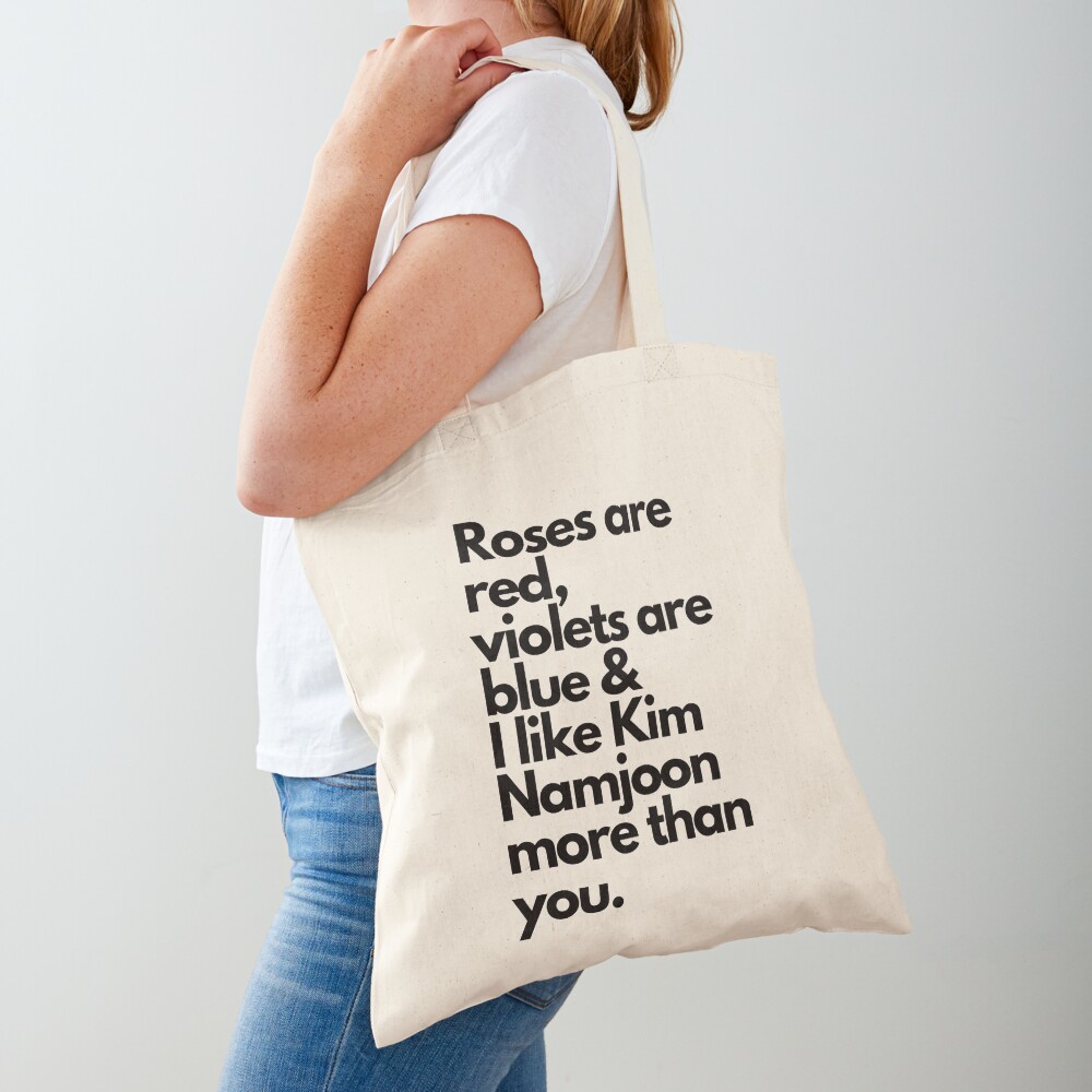 "BTS RM, Kim Namjoon Minimalist Bias Design " Tote Bag by haikustore ...