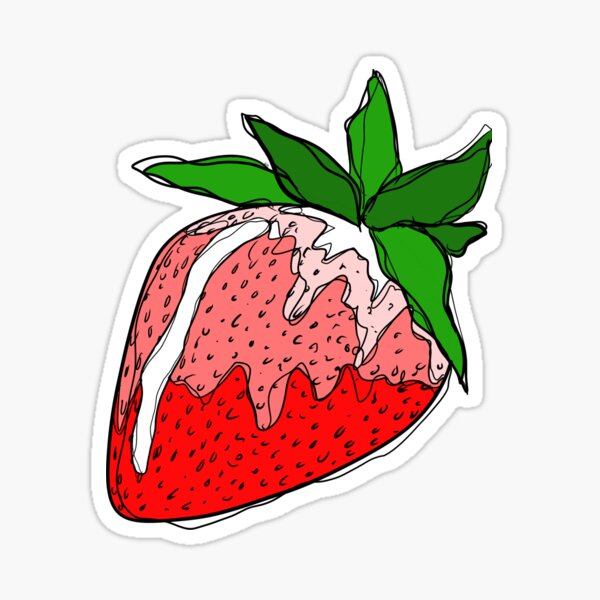 "Strawberry " Sticker for Sale by elliebellys | Redbubble
