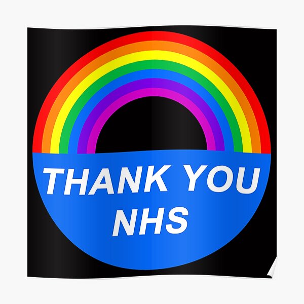 "Thank you NHS staff! 2" Poster by DafyddEm | Redbubble