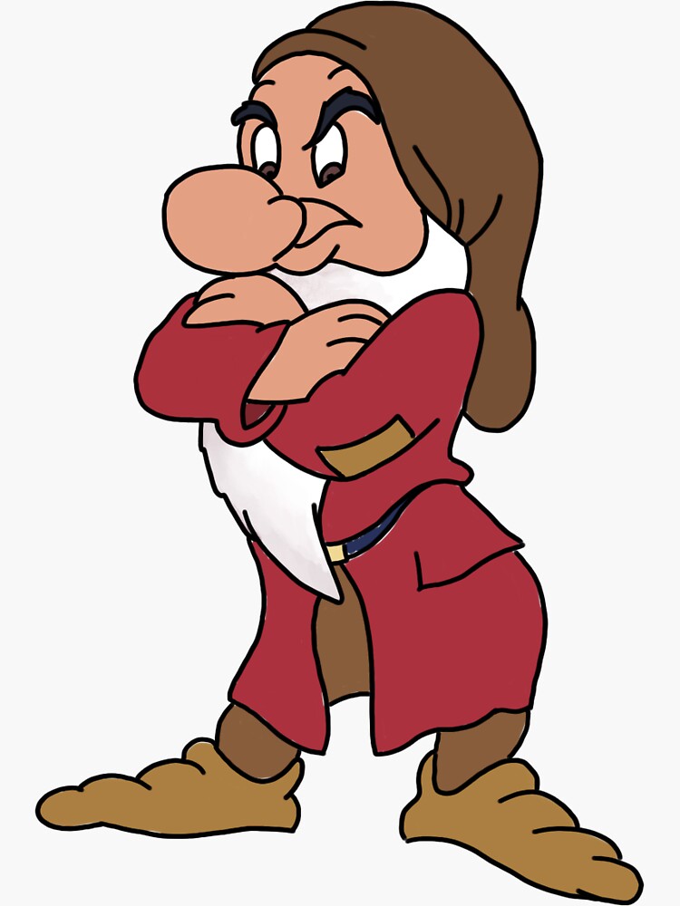 "Grumpy" Sticker for Sale by queraalt | Redbubble