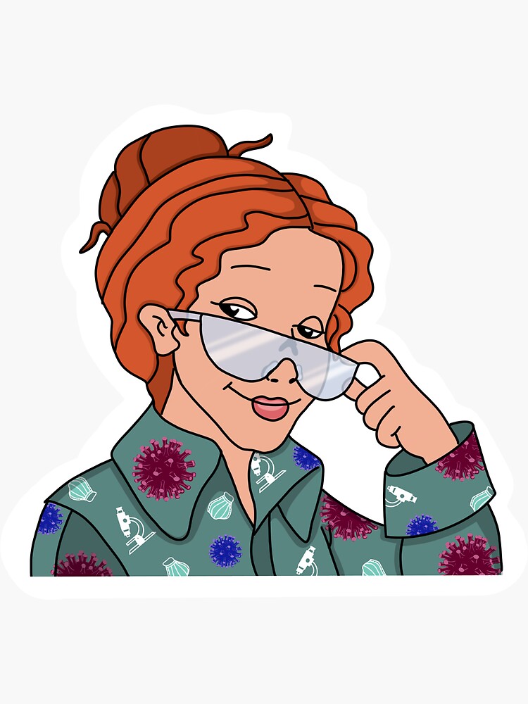 "Ms. Frizzle" Sticker for Sale by Lmdydok | Redbubble