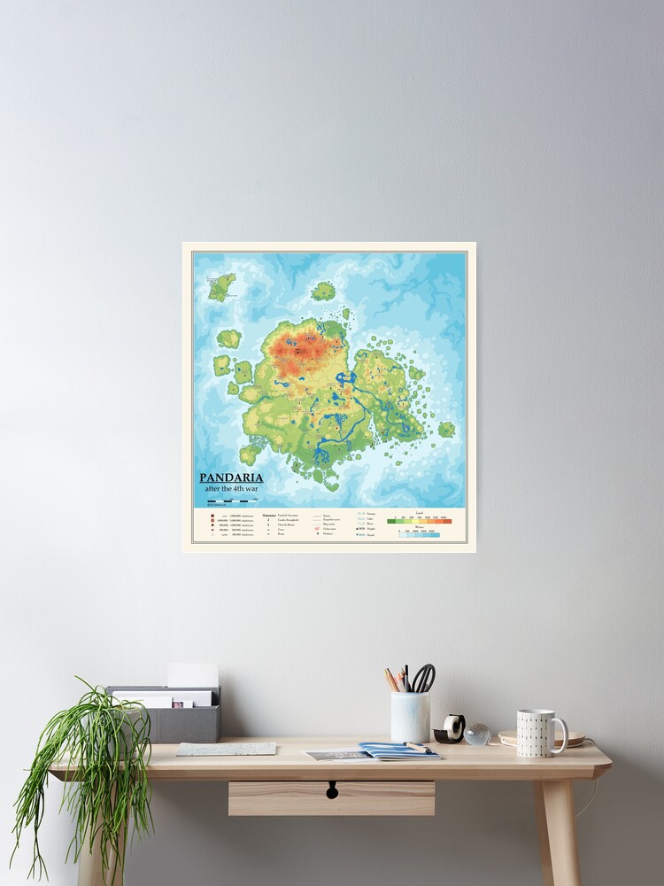 "Detailed Pandaria map" Poster by Sturmbart | Redbubble