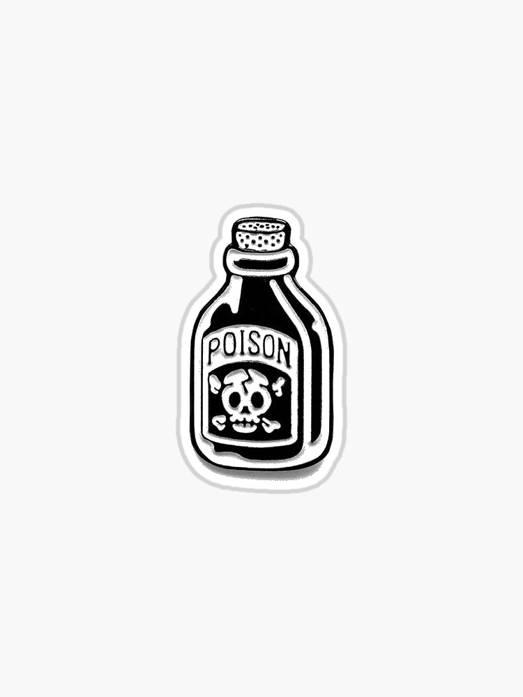"Poison Bottle " Sticker for Sale by 23ebisrat | Redbubble
