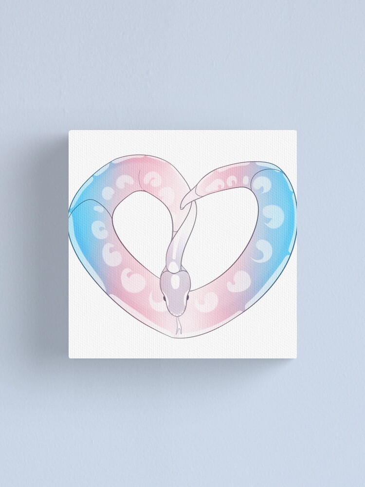 "Ball Python Heart (Trans Mystic)" Canvas Print by Sumire76 | Redbubble