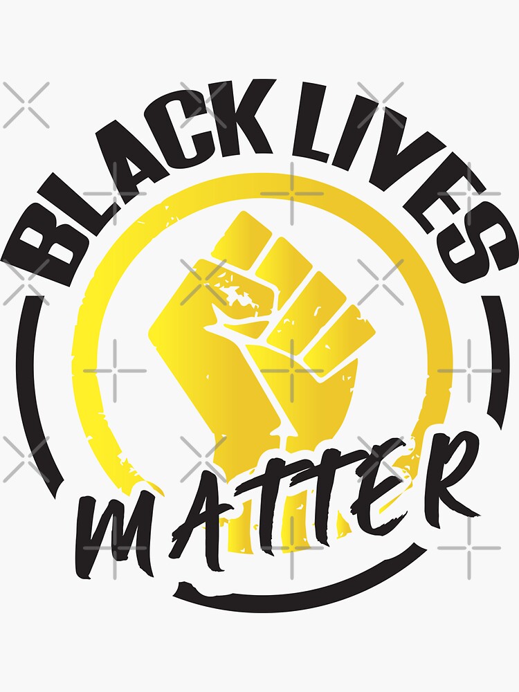 "BLM BLACK LIVES MATTER" Sticker for Sale by YouCO | Redbubble