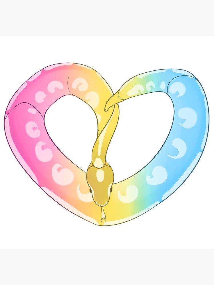 "Ball Python Heart (Pan Mystic)" Poster by Sumire76 | Redbubble