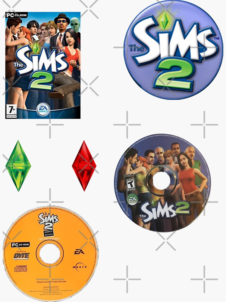 "sims 2 sticker pack" Sticker for Sale by alexyuh | Redbubble