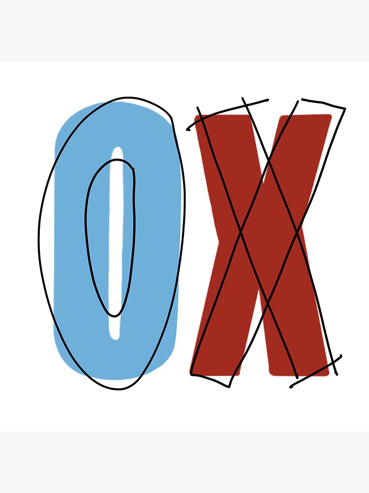 "Oxford "OX"" Sticker for Sale by carrielligraphy | Redbubble