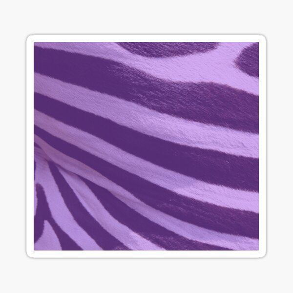 "Zebra Pattern Purple and Lavender" Sticker for Sale by Cultradesign ...