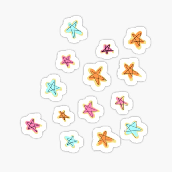 "stars" Sticker for Sale by sadiecallahan | Redbubble