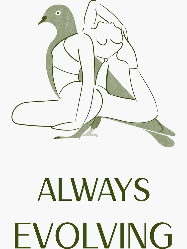 "Always evolving " Sticker for Sale by FlyingDoxie | Redbubble