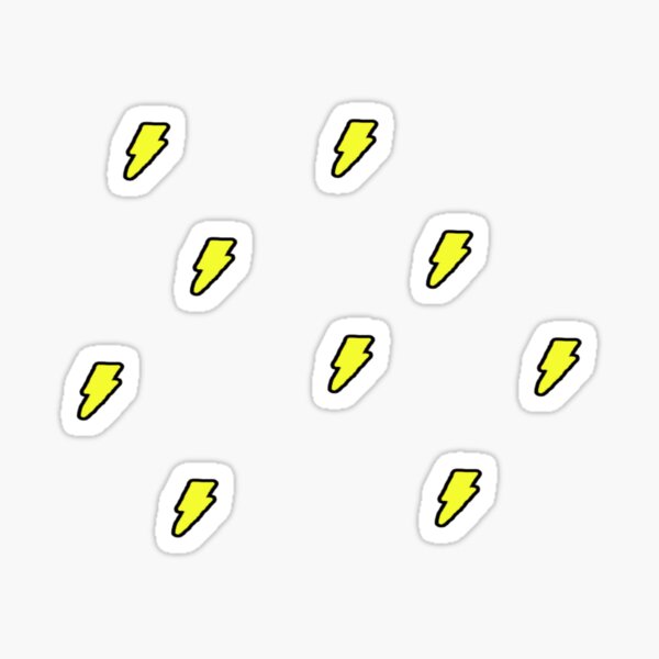 "yellow lightning pack" Sticker by Had07102006 | Redbubble