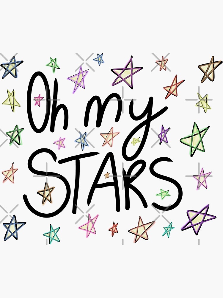 "oh my stars" Sticker for Sale by Abigail1227 | Redbubble
