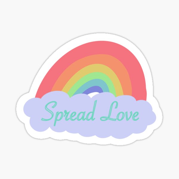 "Spread Love" Sticker by MaddieJudith123 | Redbubble