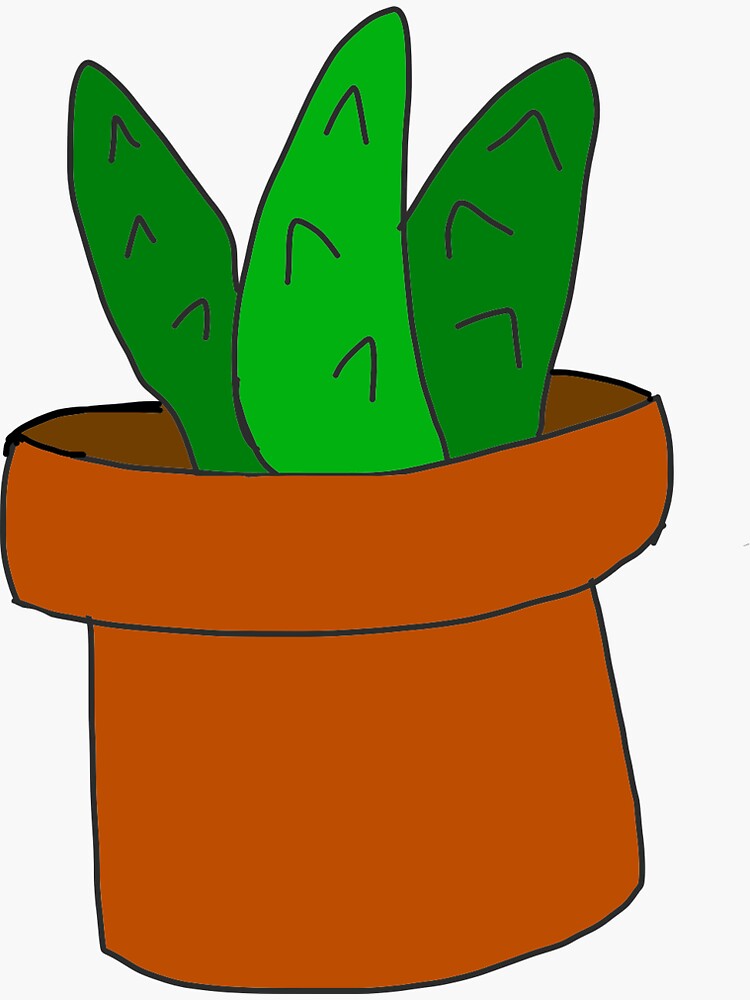 "Cute Spike Plant" Sticker for Sale by DazzlingDesignz | Redbubble