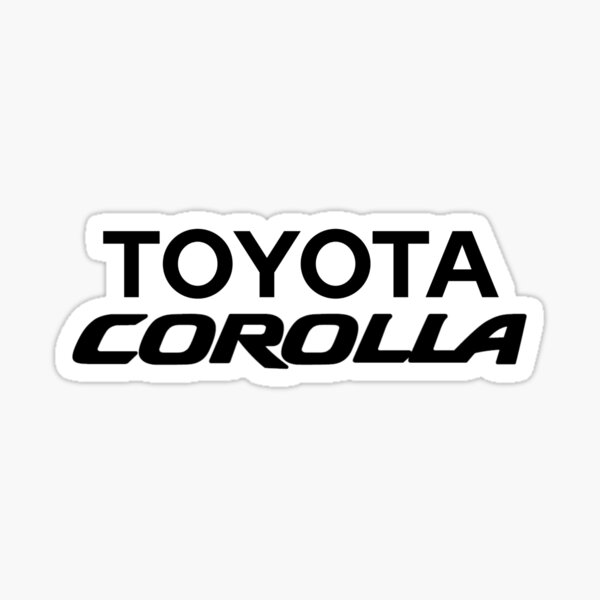 "Toyota Corolla" Sticker by Casseth42 | Redbubble