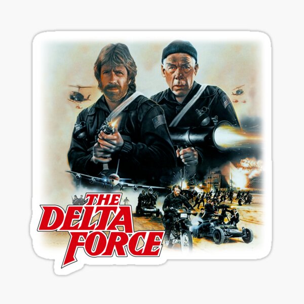 "Chuck Norris - Delta Force" Sticker for Sale by CultOfNiche | Redbubble