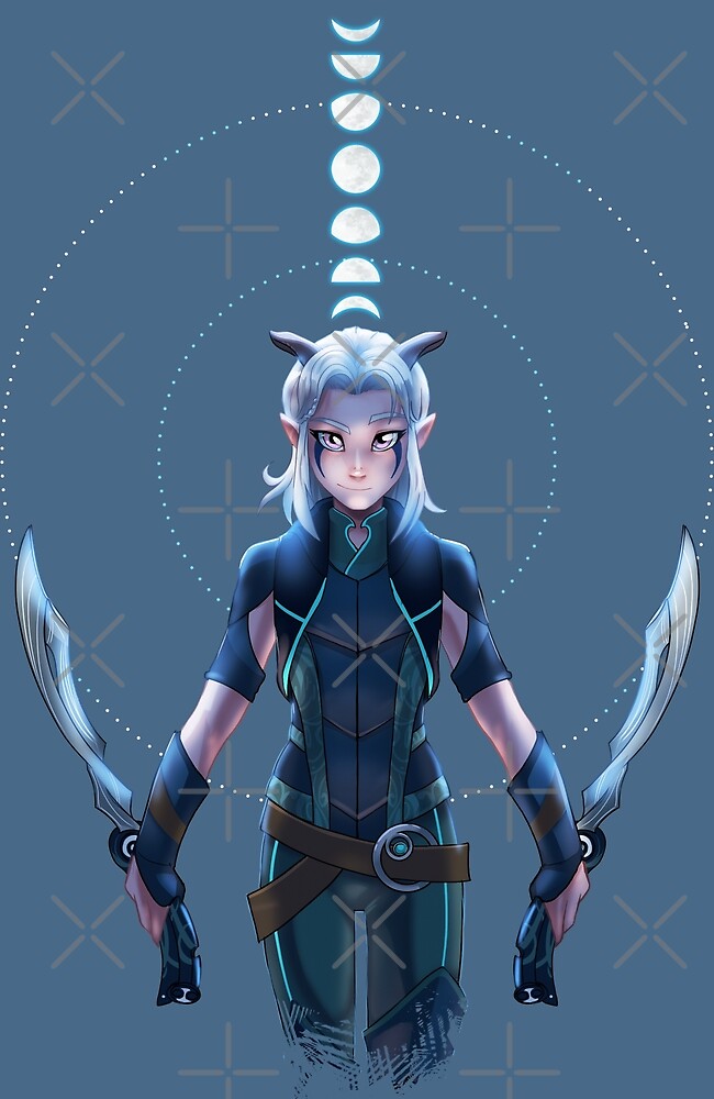 "Rayla - moonshadow elf" by radiantgrey | Redbubble